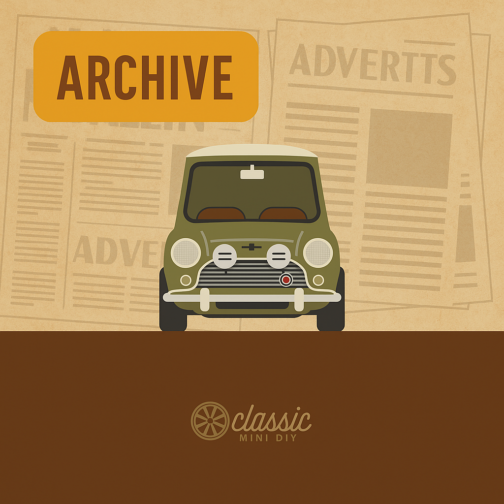 Classic Mini DIY Archive - Historical Documents and Resources